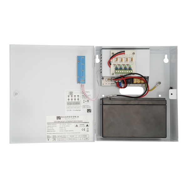 PRO serie 12V DC / 3A strømforsyning med backup